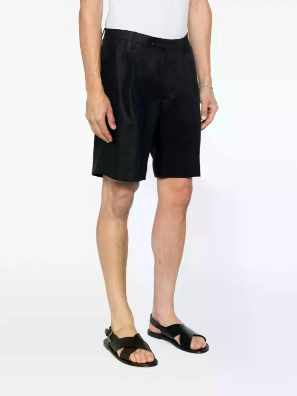 MICHAEL COAL Pleated Detail Tailored Shorts