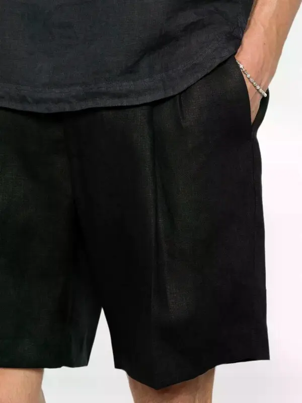 MICHAEL COAL Pleated Detail Tailored Shorts