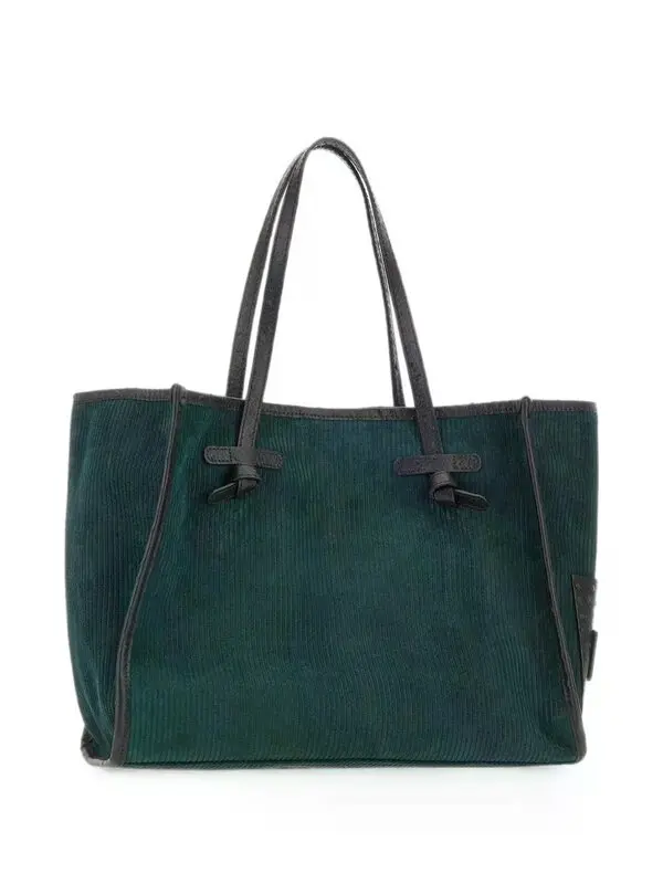 MARCELLA CLUB Ribbed-suede Shoulder Bag