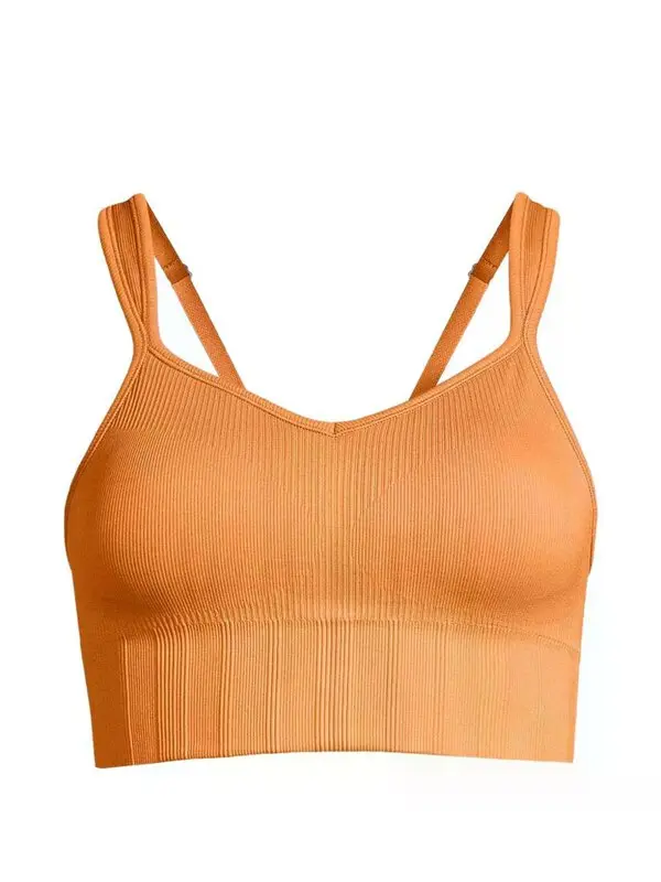 CASALL Ribbed-knit V-neck Sports Bra