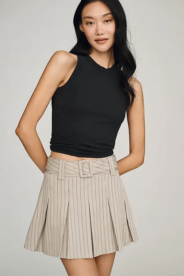DOLAN LEFT COAST Belted Mi Skirt