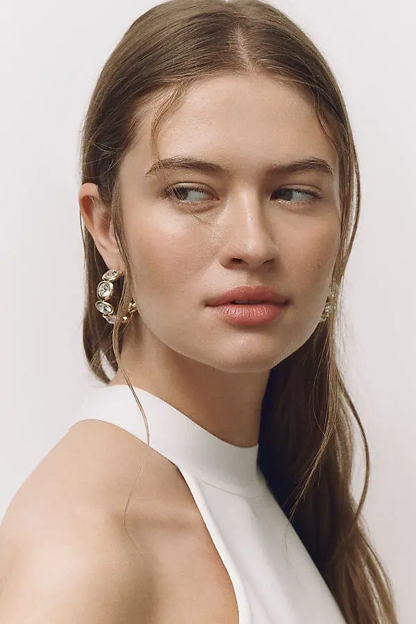 PETIT MOMENTS Sevilla Crystal Hoop Earrings