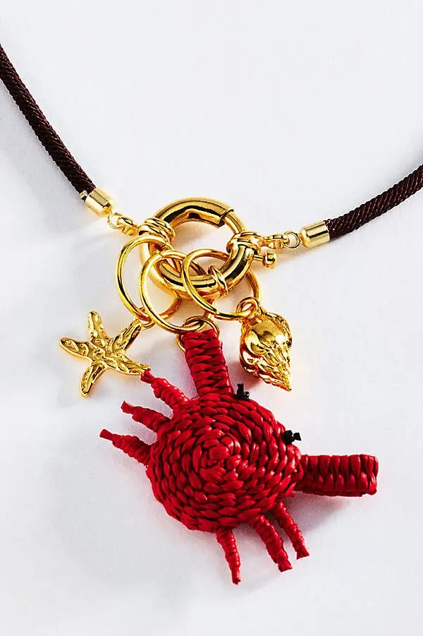 BAMBOLEIRA Senda Adjustable Cord Charm Necklace