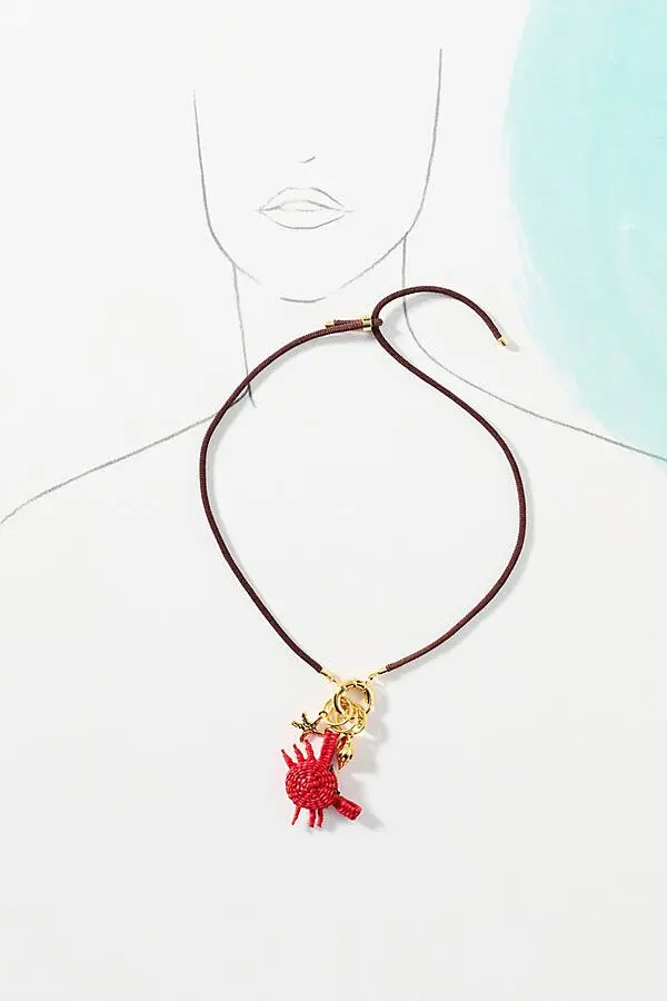 BAMBOLEIRA Senda Adjustable Cord Charm Necklace