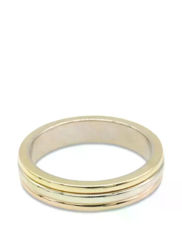 Cartier Vendome Ring In 18kt Tri - Gold