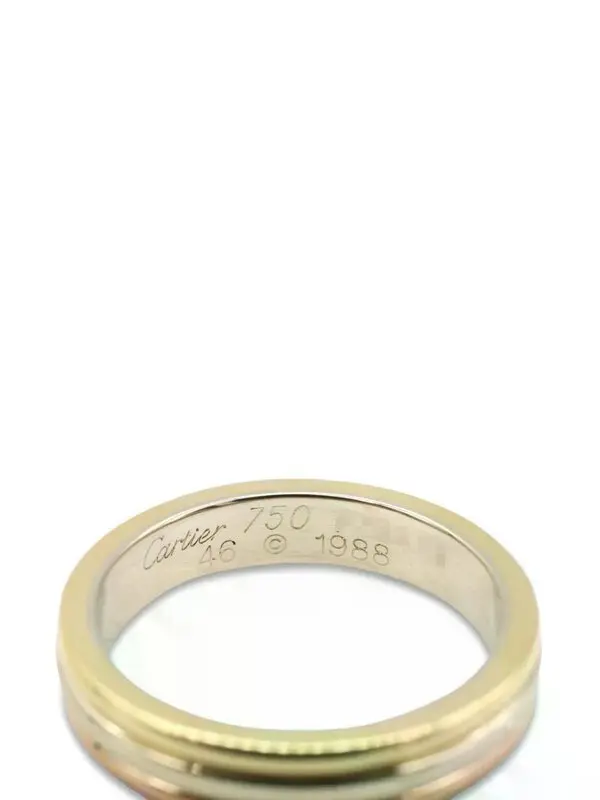 Cartier Vendome Ring In 18kt Tri