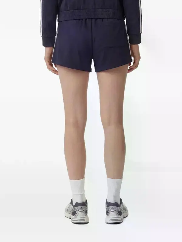 SPORTY & RICH Logo Print Mini Shorts