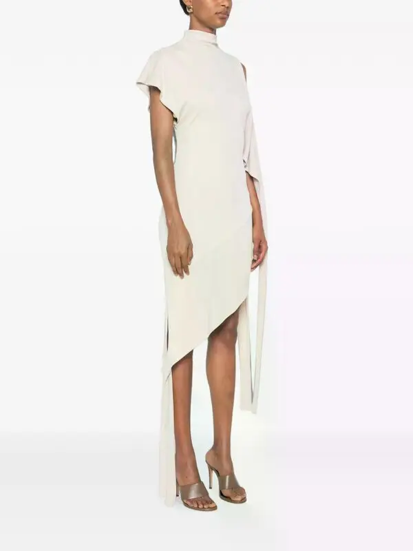 FRANCESCO MURANO Asymmetric High-neck Dress