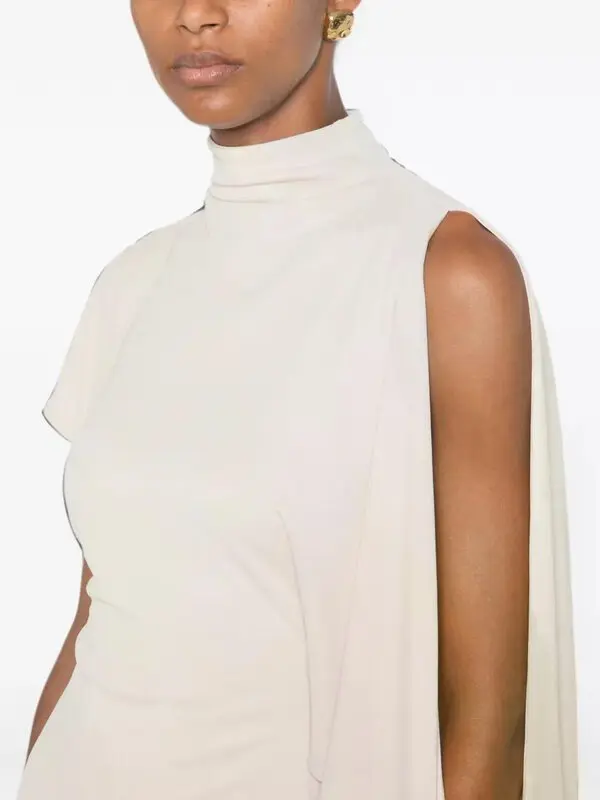 FRANCESCO MURANO Asymmetric High-neck Dress