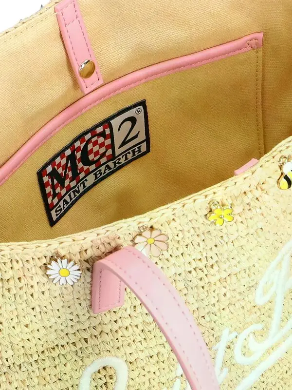 MC2 SAINT BARTH Midi Raffia Shoulder Bag