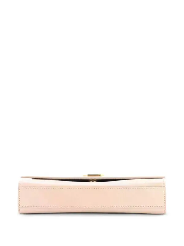 Saint Laurent Grainy Leather Medium Crossbody Bag - Neutrals