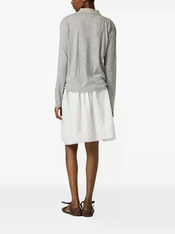 Miu Miu Ribbed Jersey Polo Shirt