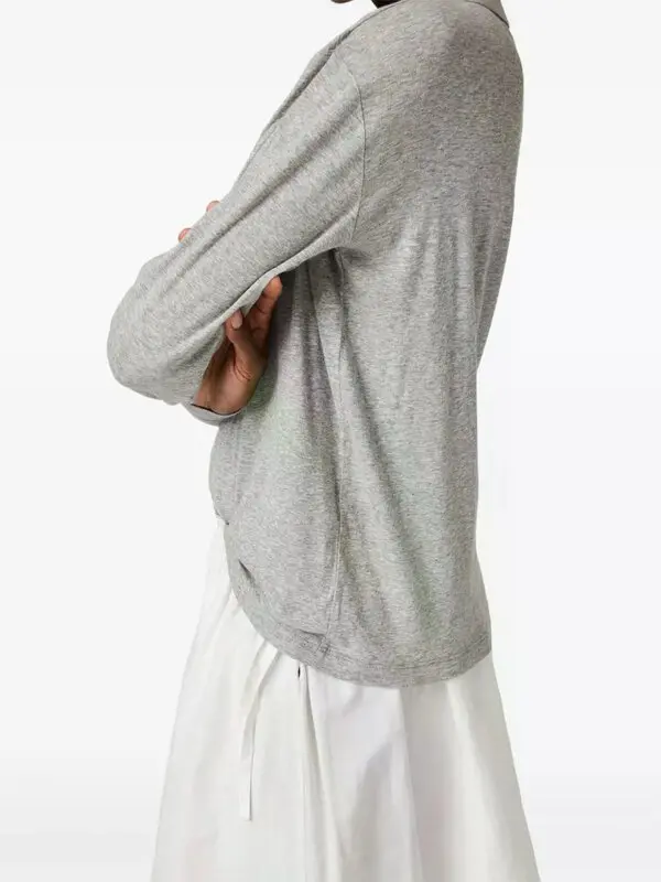 Miu Miu Ribbed Jersey Polo Shirt