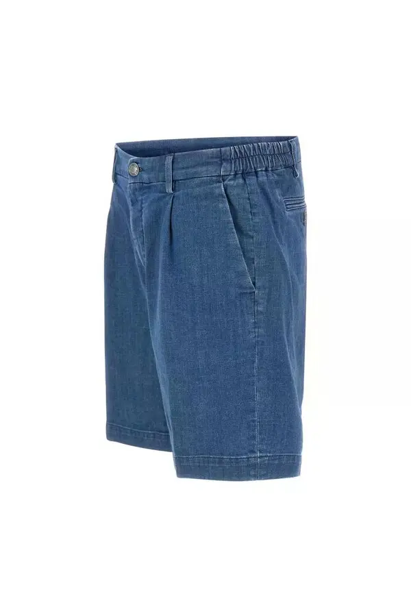 RE-HASH Gimmy Pleated Denim Shorts