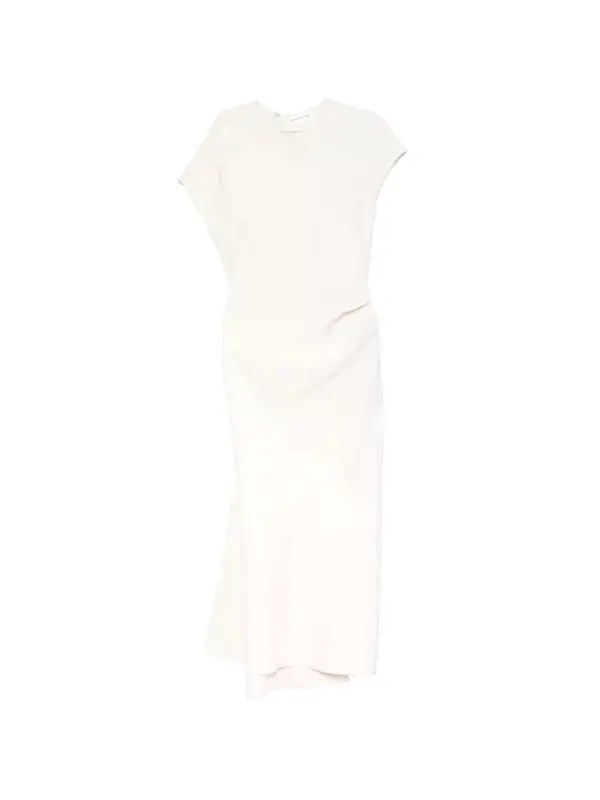 Victoria Beckham Draped Asymmetric Dress - Neutrals