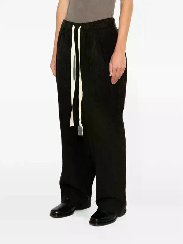 KLASICA Paisley Jacquard Drawstring Trousers