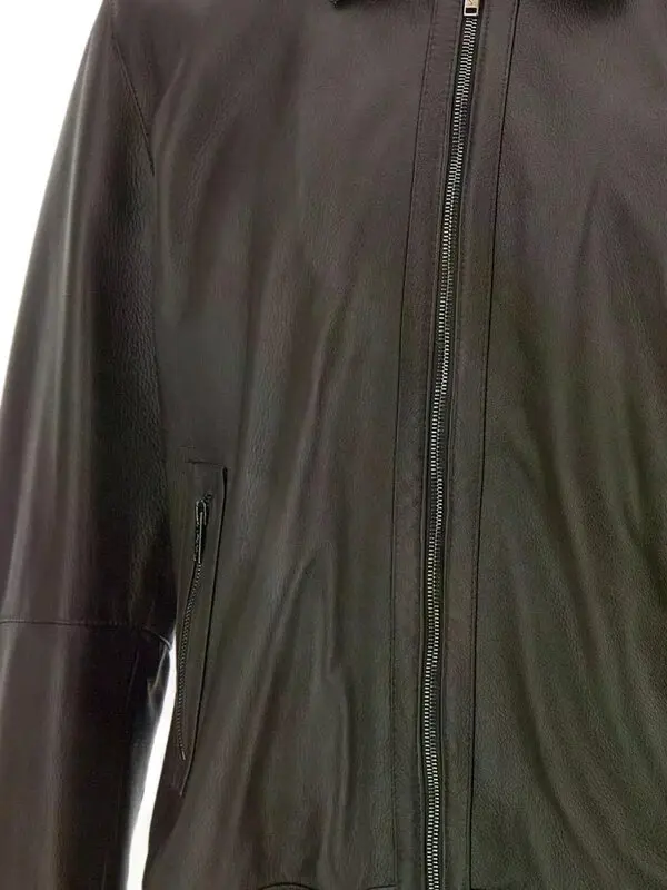 VOLFAGLI FIRENZE Tebe Pebbled Leather Jacket