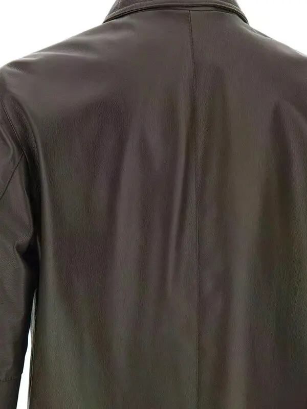 VOLFAGLI FIRENZE Tebe Pebbled Leather Jacket