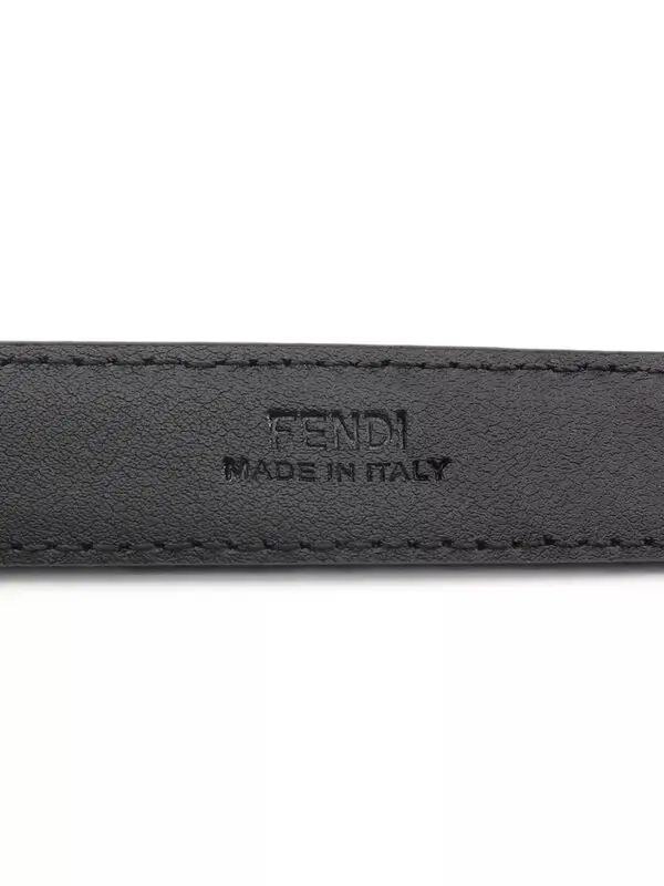 Fendi Leather Ff Logo Belt