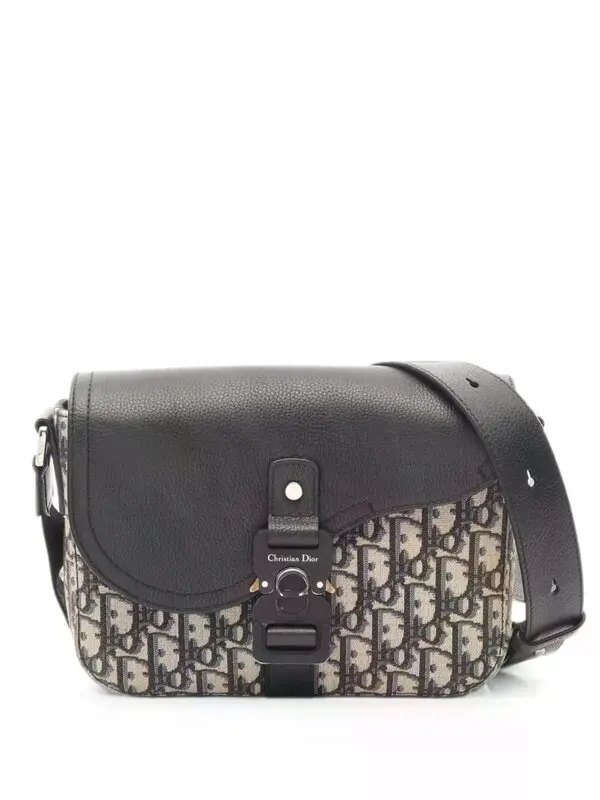 Dior Saddle Oblique Messenger Bag - Blue