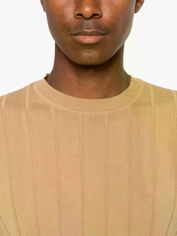 ÉPHÉMÈRE Short-sleeve Ribbed Knit T-shirt