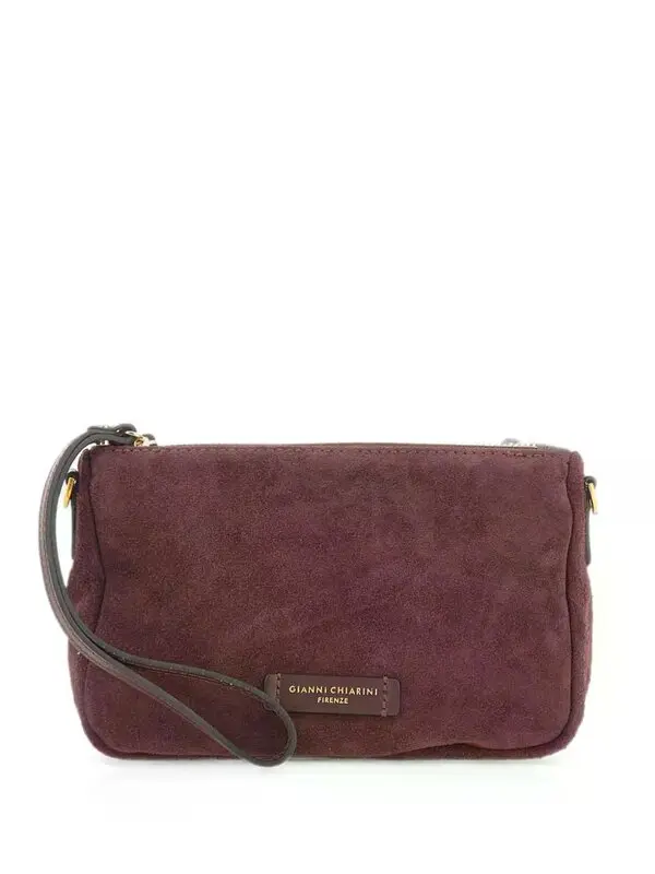 GIANNI CHIARINI Nora Suede Clutch Bag