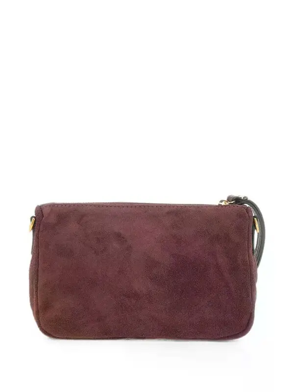 GIANNI CHIARINI Nora Suede Clutch Bag