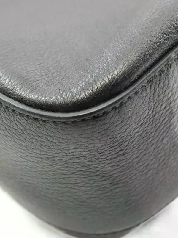 Prada Vitello Dino Shoulder Bag - Black