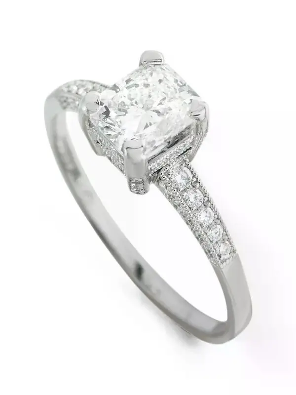 LB EXCLUSIVE Platinum Diamond Ring - Silver