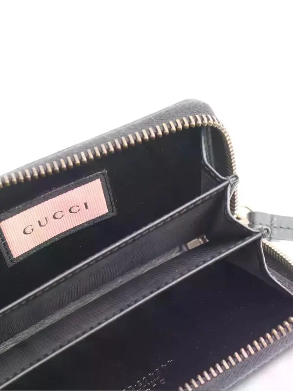 Gucci 2010s Ghost Leather Coin Purse - Black