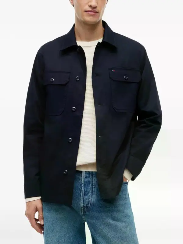 Tommy Hilfiger Logo-patch Button-up Jacket