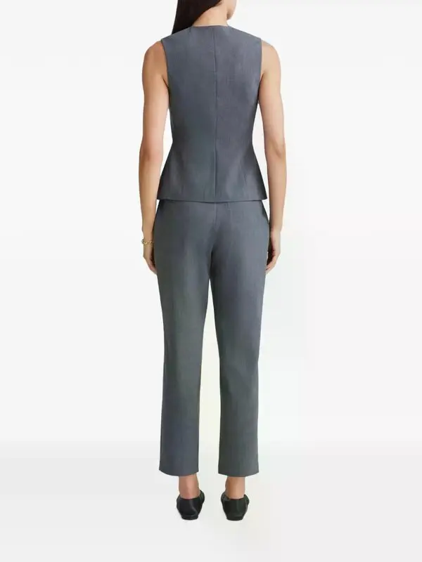 Anna Quan Kendall Button-fastening Peplum Top