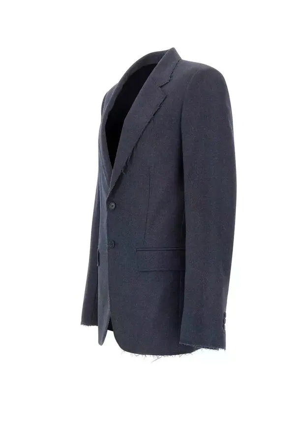 MAISON MARGIELA Frayed Single-breasted Blazer