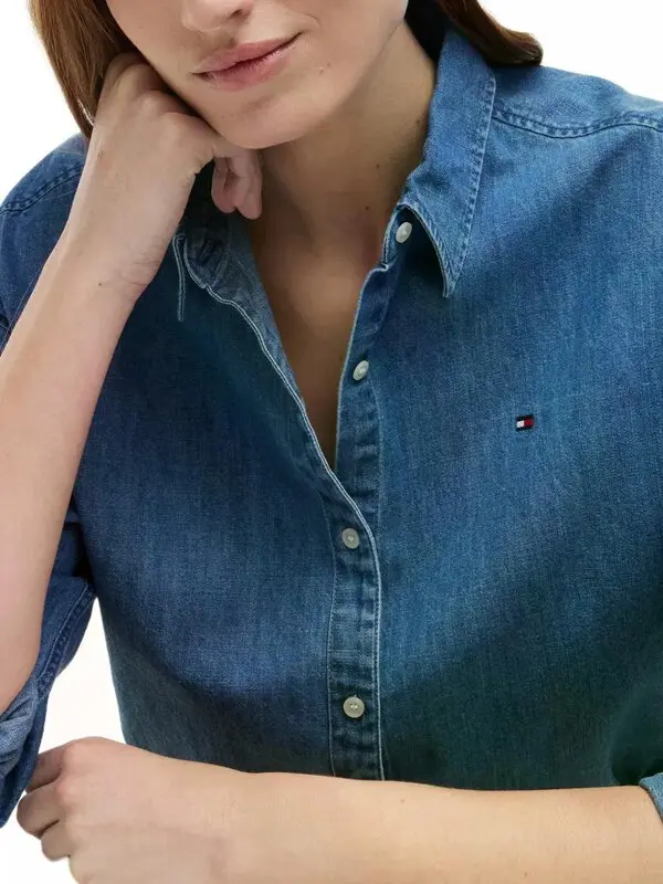 Tommy Hilfiger Embroidered Denim Shirt