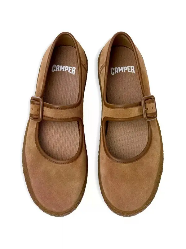 Camper Peu Terreno Suede Ballet Flats