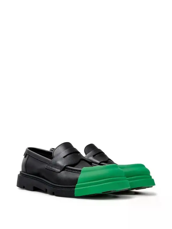 Camper Junction Leather Loafers - Black