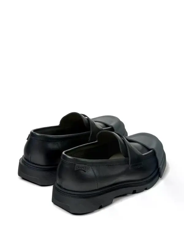 Camper Junction Leather Loafers - Black