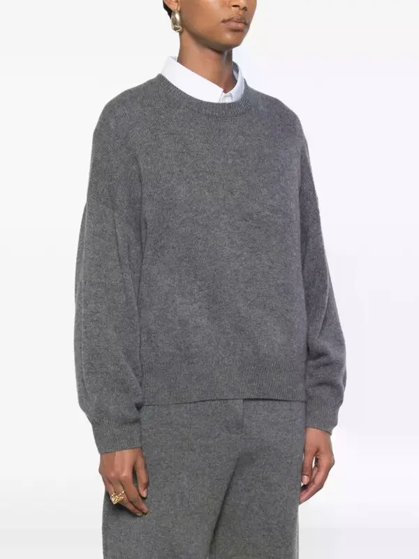 LISA YANG Veira Crew-neck Sweater - Grey