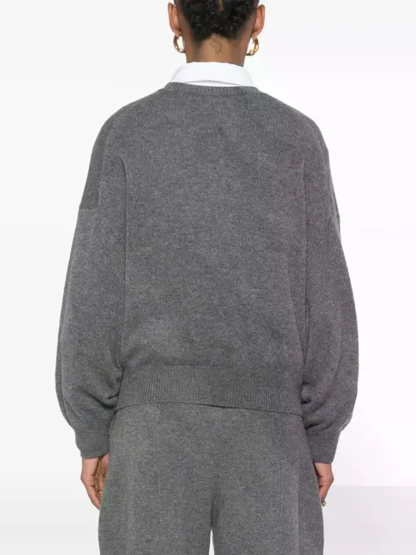 LISA YANG Veira Crew-neck Sweater - Grey