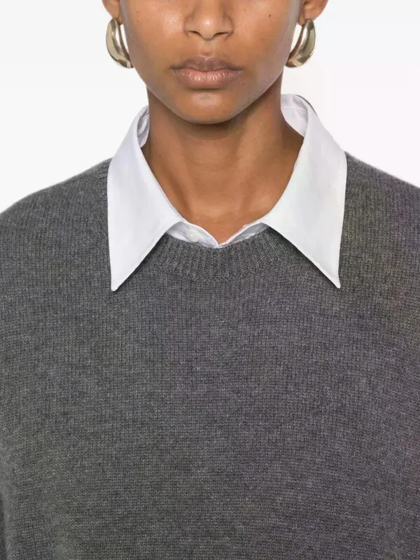 LISA YANG Veira Crew-neck Sweater - Grey