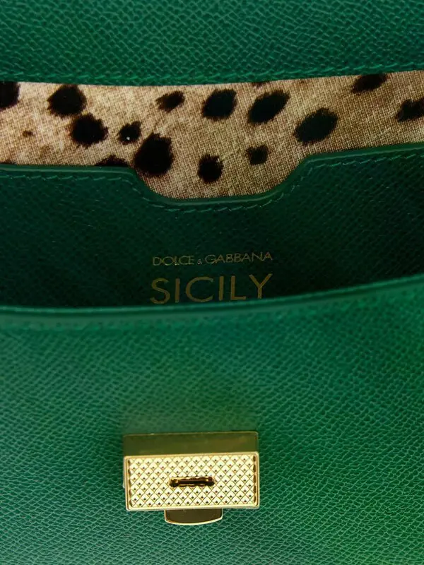 Dolce & Gabbana Small Sicily Tote Bag - Green