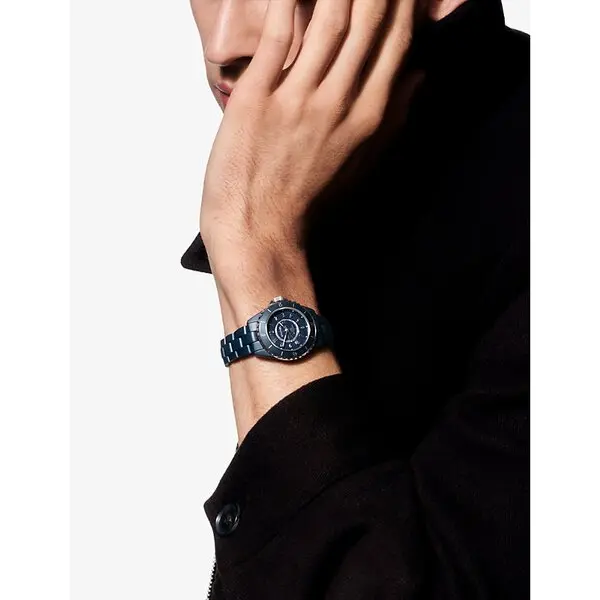 Chanel J12 Calibre 12.2 Ceramic And Steel Bezel Watch