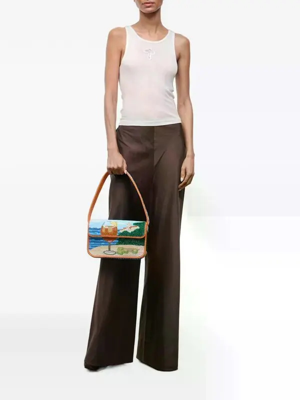 Staud Tommy Beaded Shoulder Bag