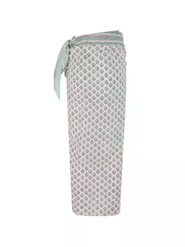 MC2 SAINT BARTH Oasi Floral-print Pareo - Neutrals