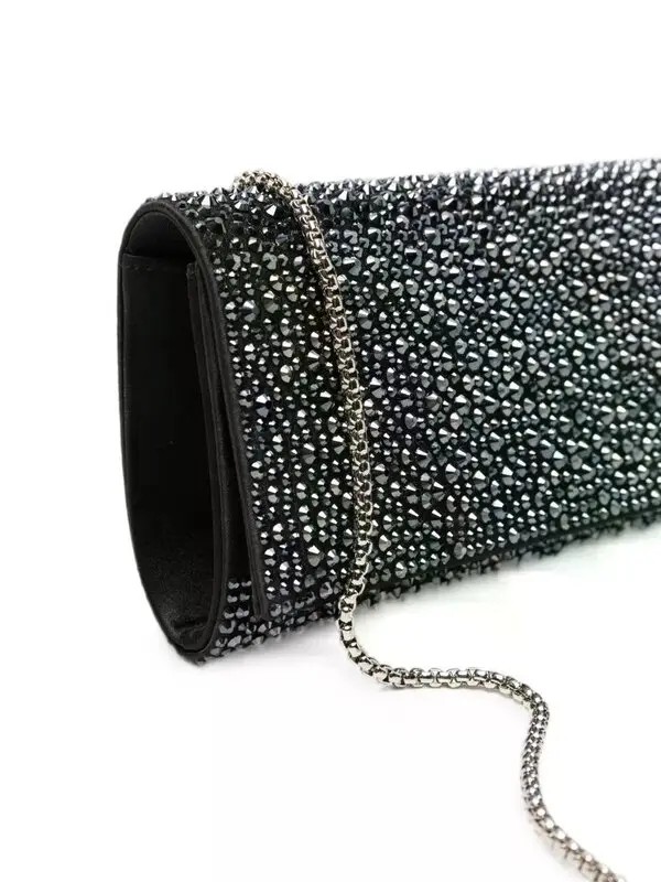 TWENTY FOURHAITCH Huma Crystal-embellished Fold-over Clutch Bag