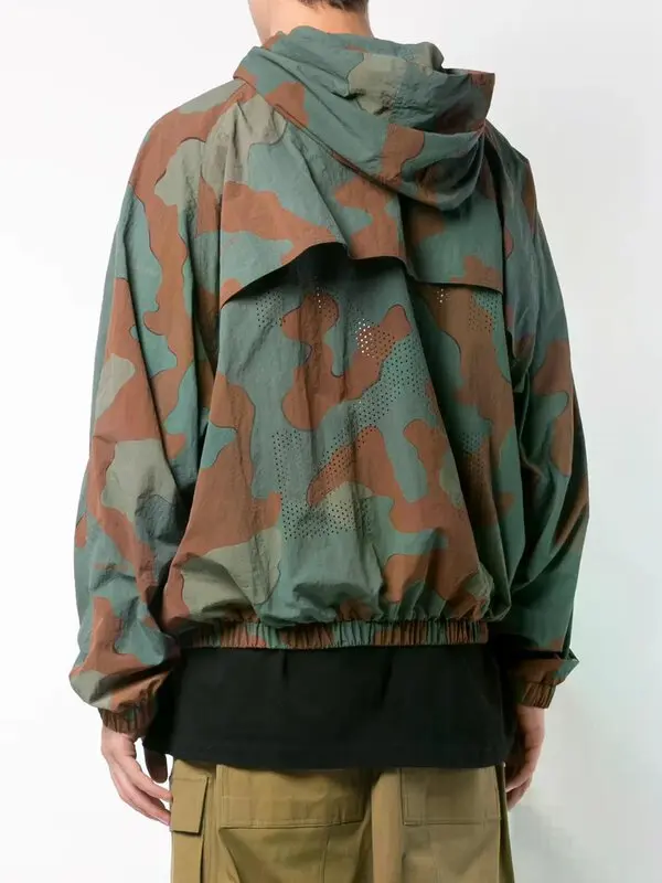 Off-White Camouflage Print Hooded Jacket