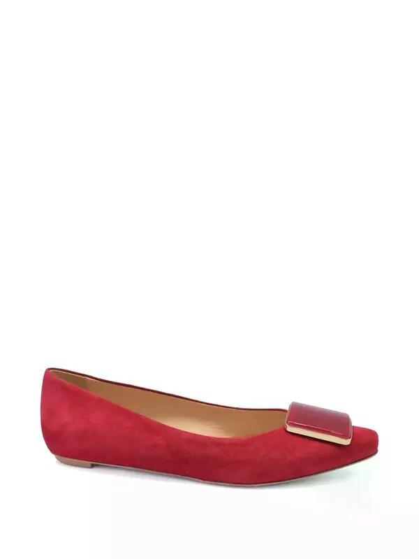 TOD'S Embellished Leather Ballerinas