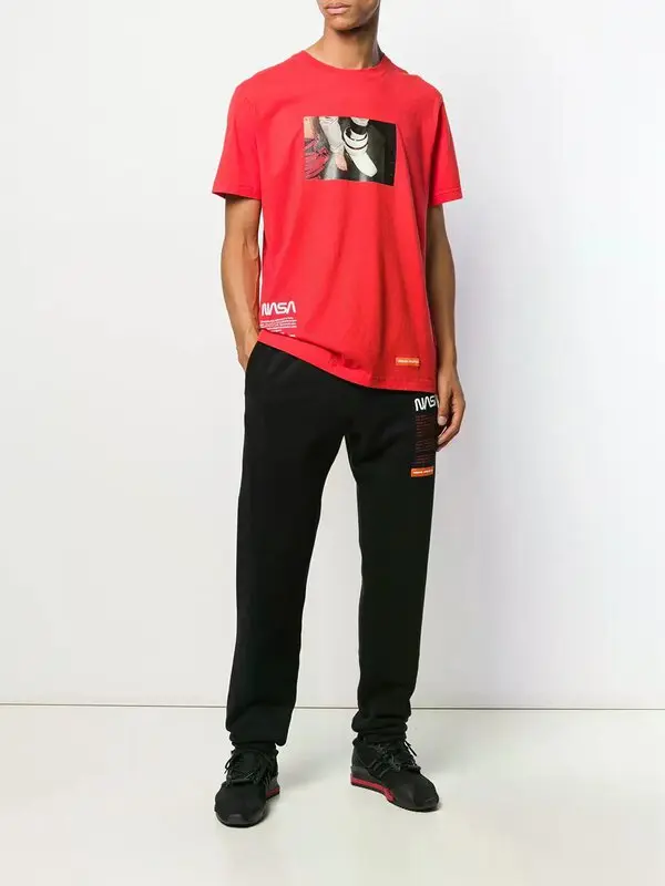 Heron Preston Contrast Print T-shirt - Red