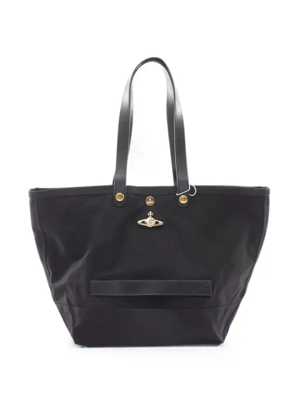 VIVIENNE WESTWOOD Utility Canvas Tote Bag - Black
