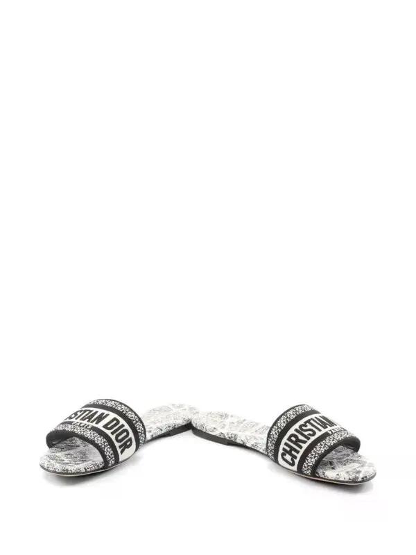 Dior Dway Canvas Slide Sandals